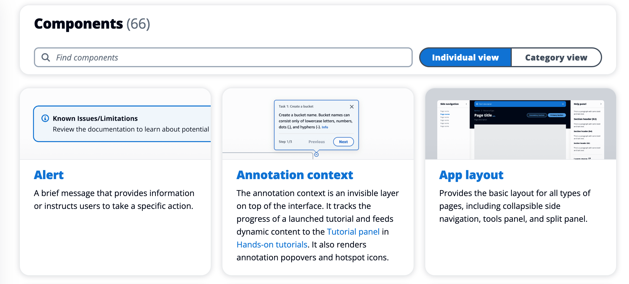 What is AWS Cloudscape Design System