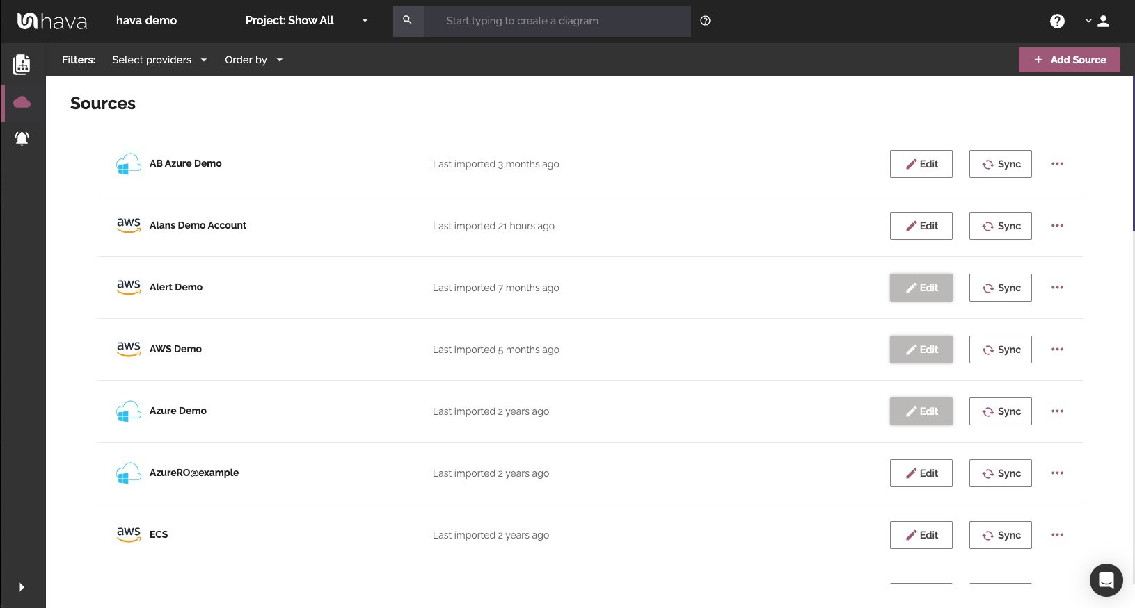 Cloud Account Search Engine
