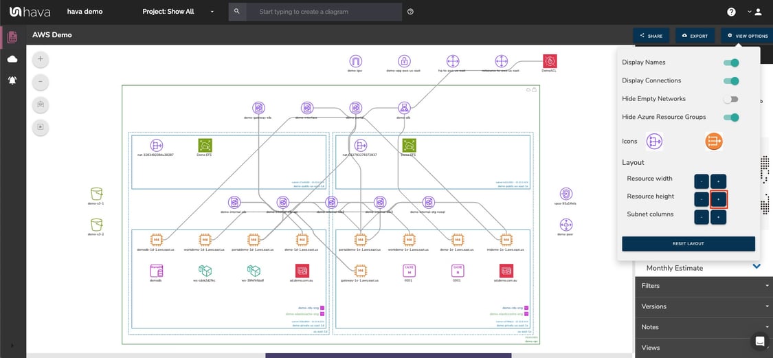Hava Releases New Diagram Layout Controls