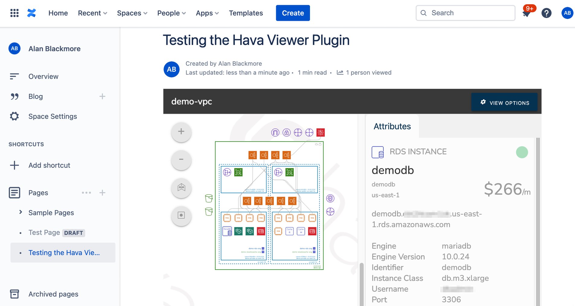 Adding Interactive Cloud Diagrams to Confluence