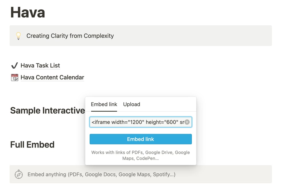 Interactive Network Diagrams in Notion
