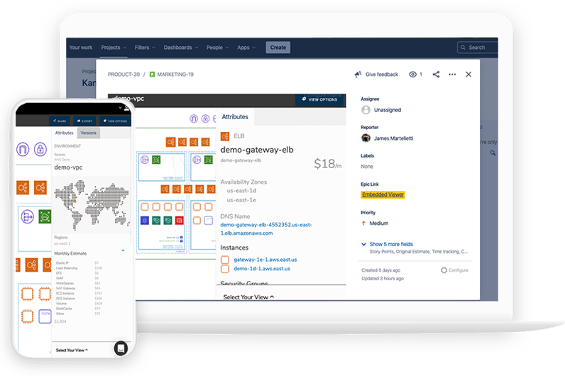 Azure, GCP, Kubernetes and AWS Diagrams Automated | Hava