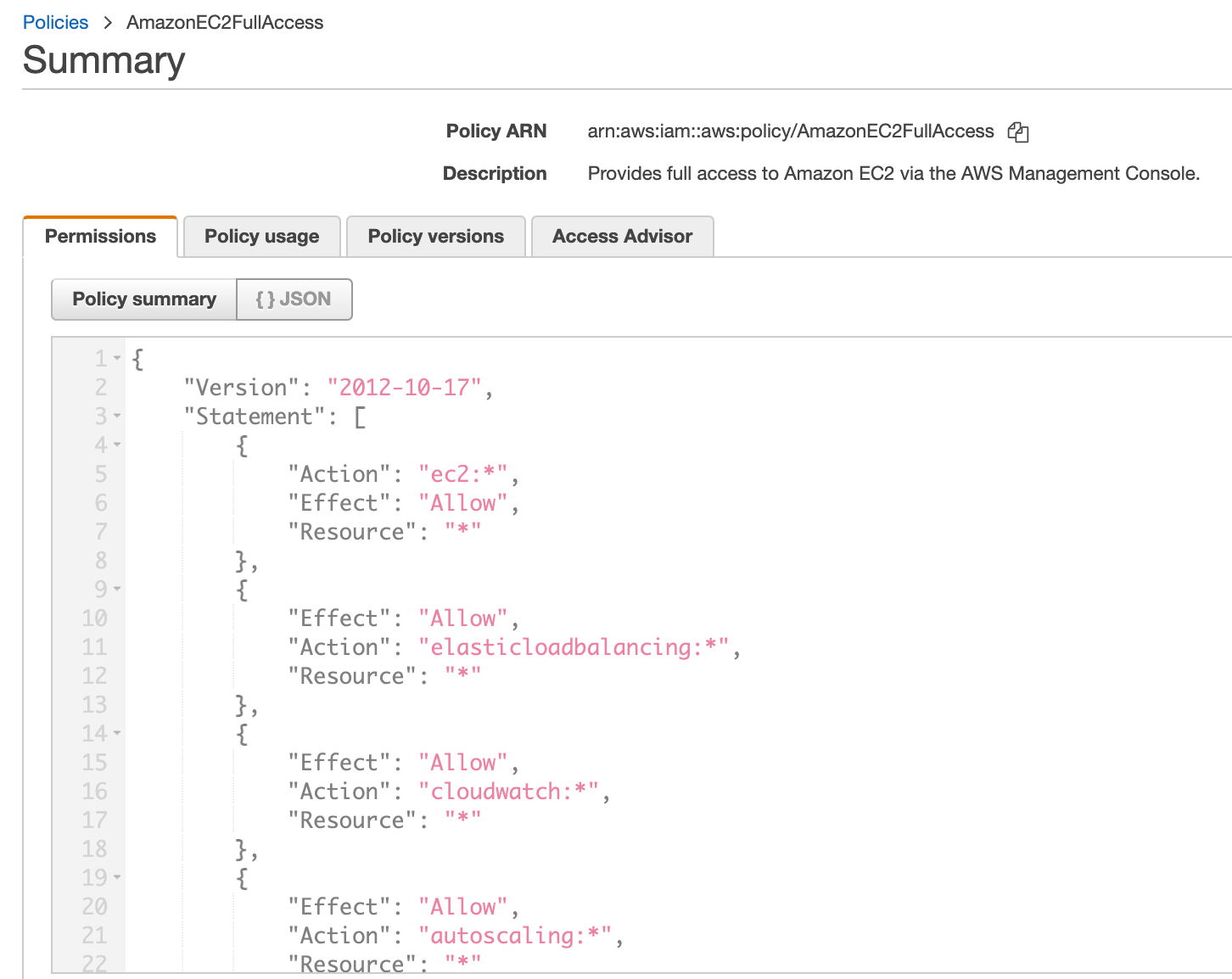 AWS IAM Policies and Policy Structure